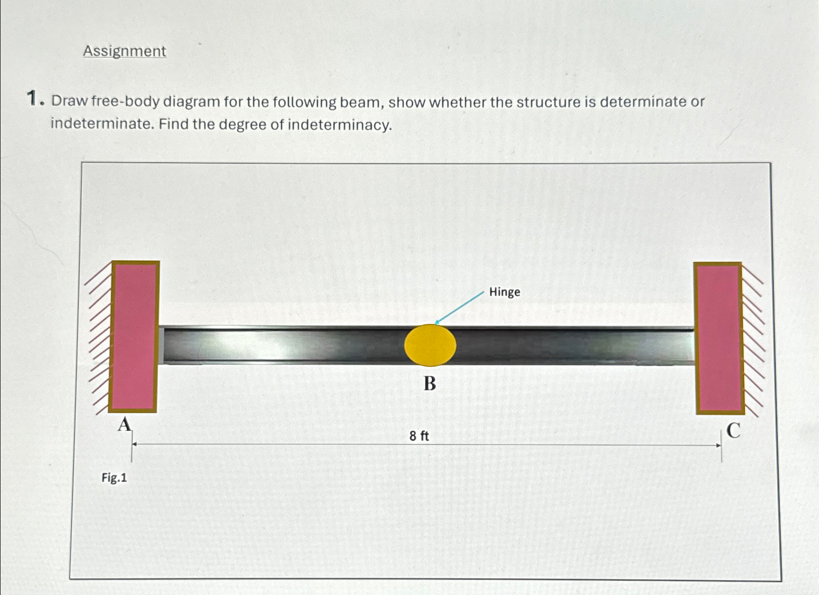 Solved AssignmentDraw free-body diagram for the following | Chegg.com
