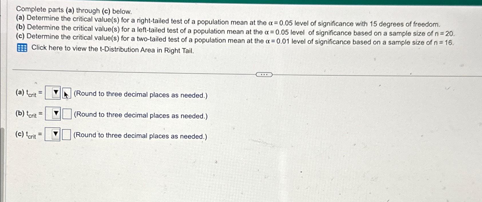 Solved Complete parts (a) ﻿through (c) ﻿below.(a) ﻿Determine | Chegg.com