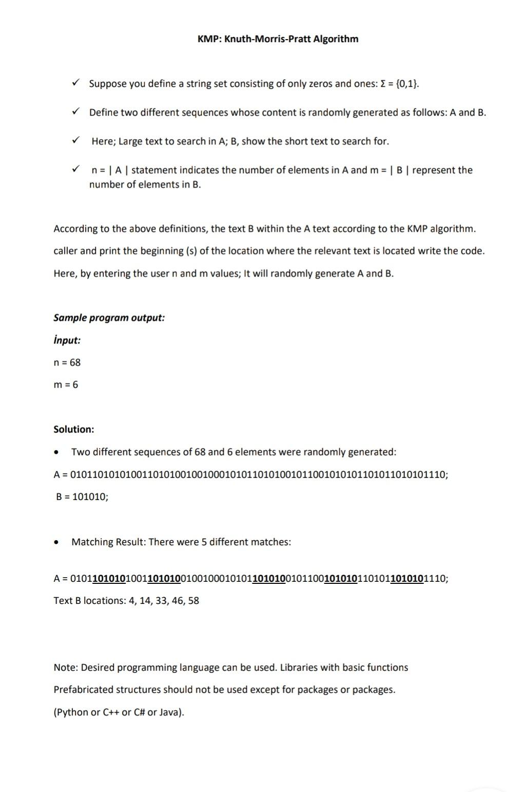 Solved KMP: Knuth-Morris-Pratt Algorithm Suppose you | Chegg.com