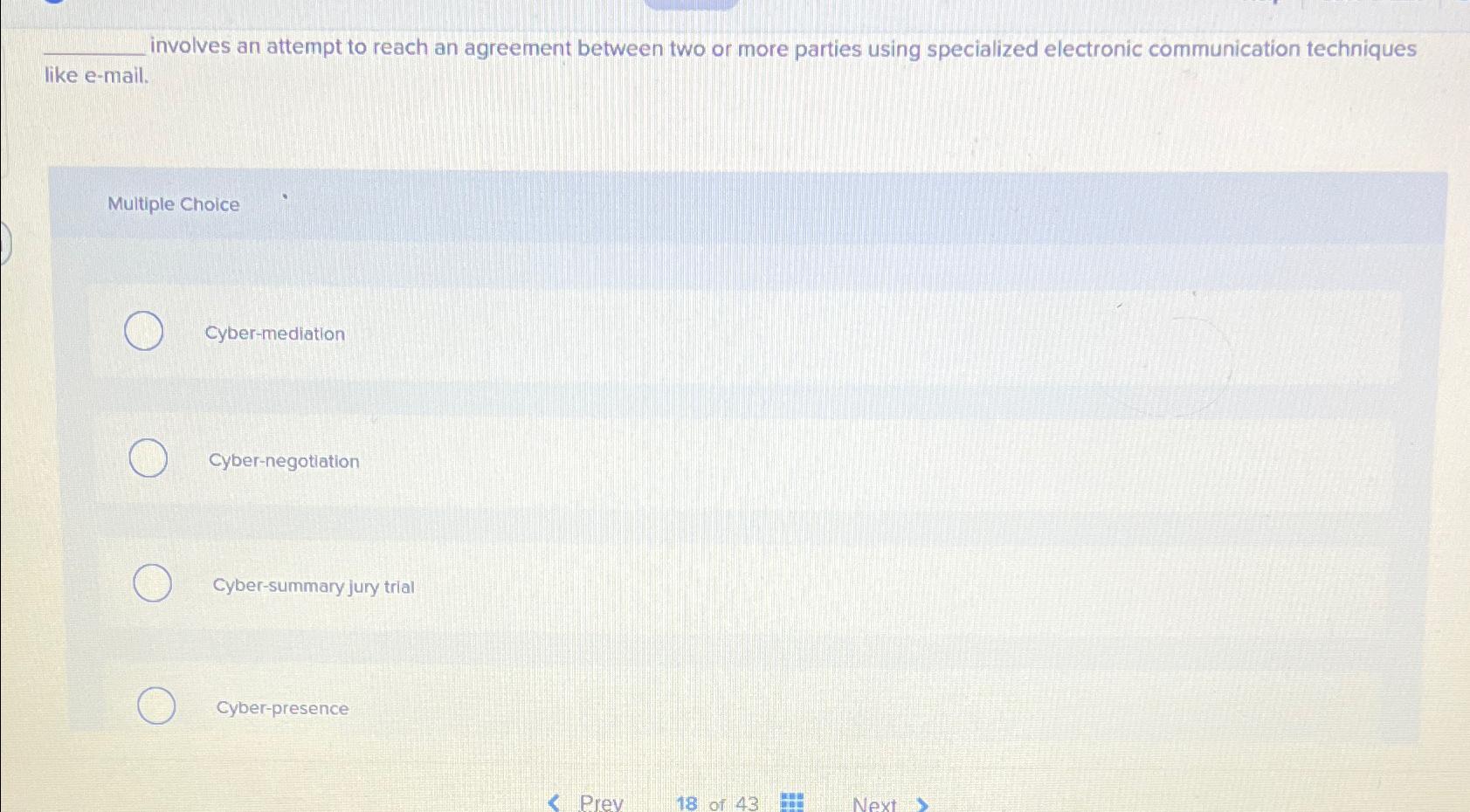 Solved involves an attempt to reach an agreement between two | Chegg.com