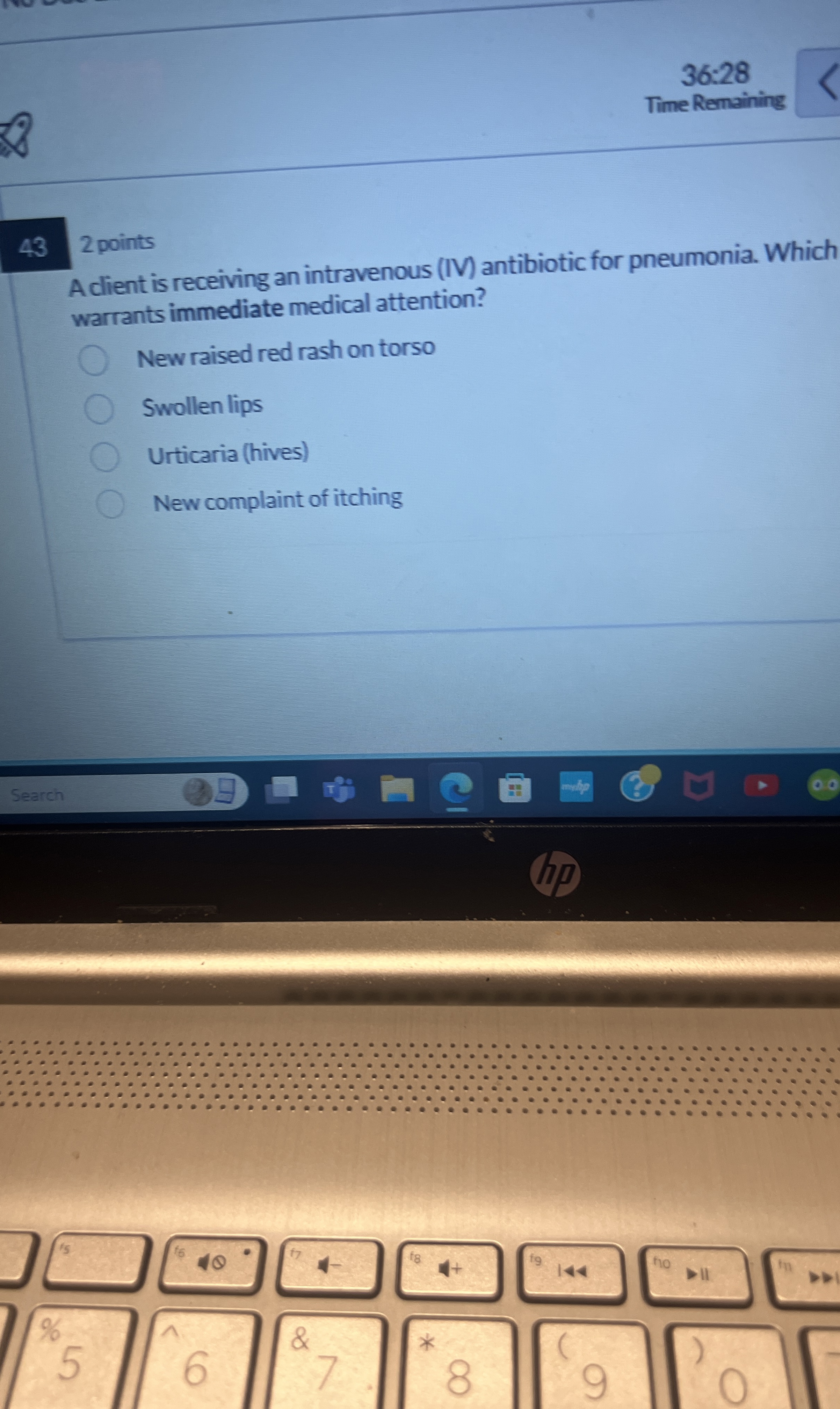 Solved 432 ﻿pointsA client is receiving an intravenous (IV) | Chegg.com