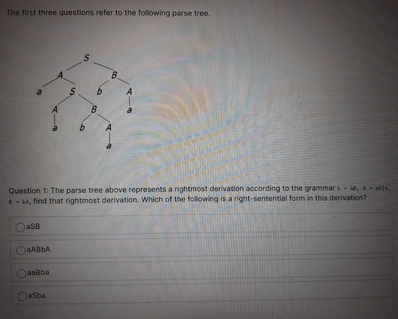 Solved The first three questions refer to the following | Chegg.com