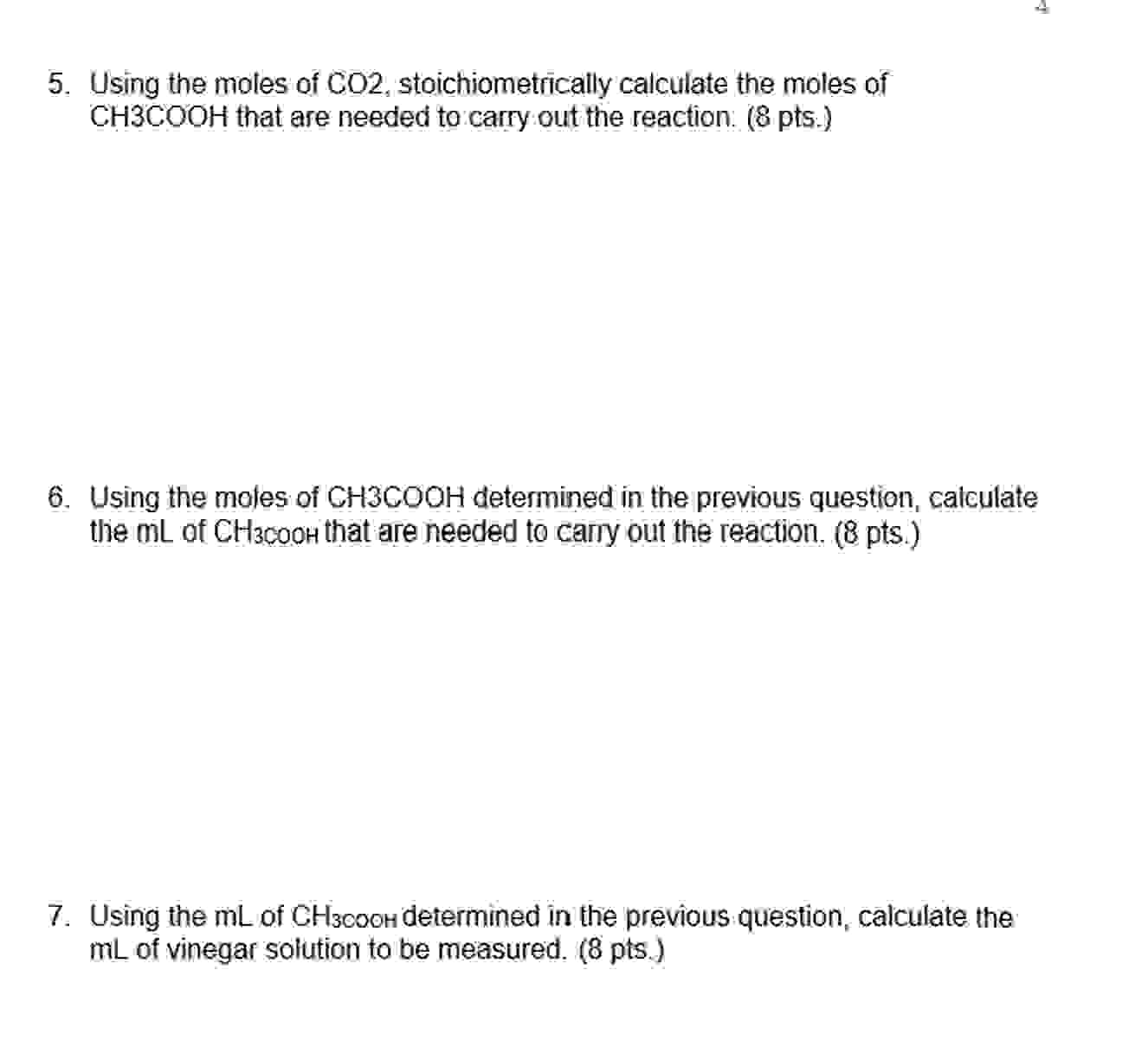 Using the moles of CO2, ﻿stoichiometrically calculate | Chegg.com