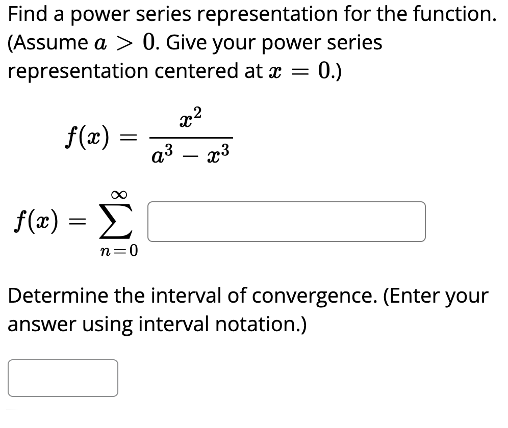 Solved Find a power series representation for the | Chegg.com
