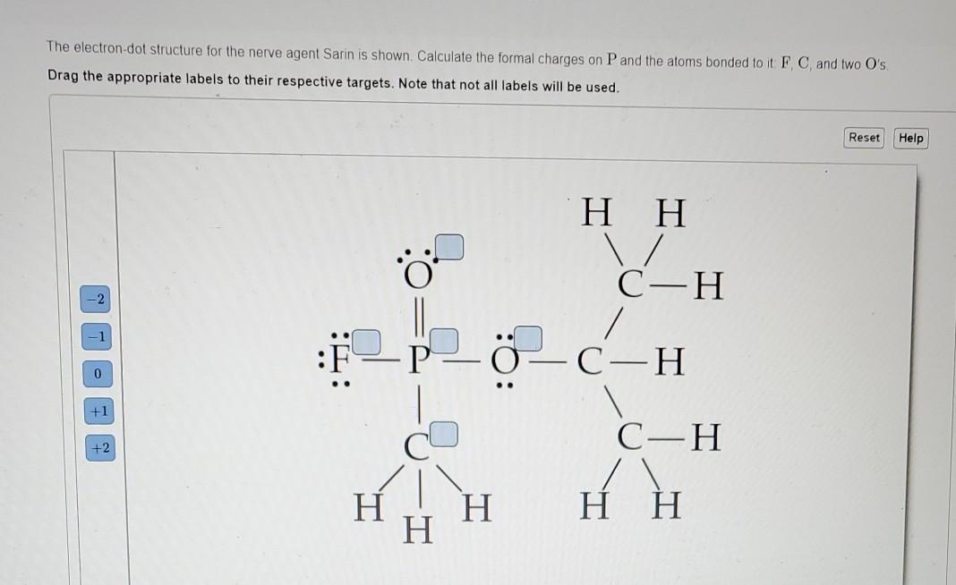 Solved The electron-dot structure for the nerve agent Sarin | Chegg.com