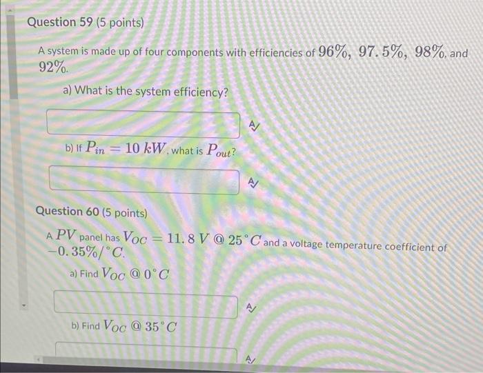 Solved Question 59 (5 points) A system is made up of four | Chegg.com