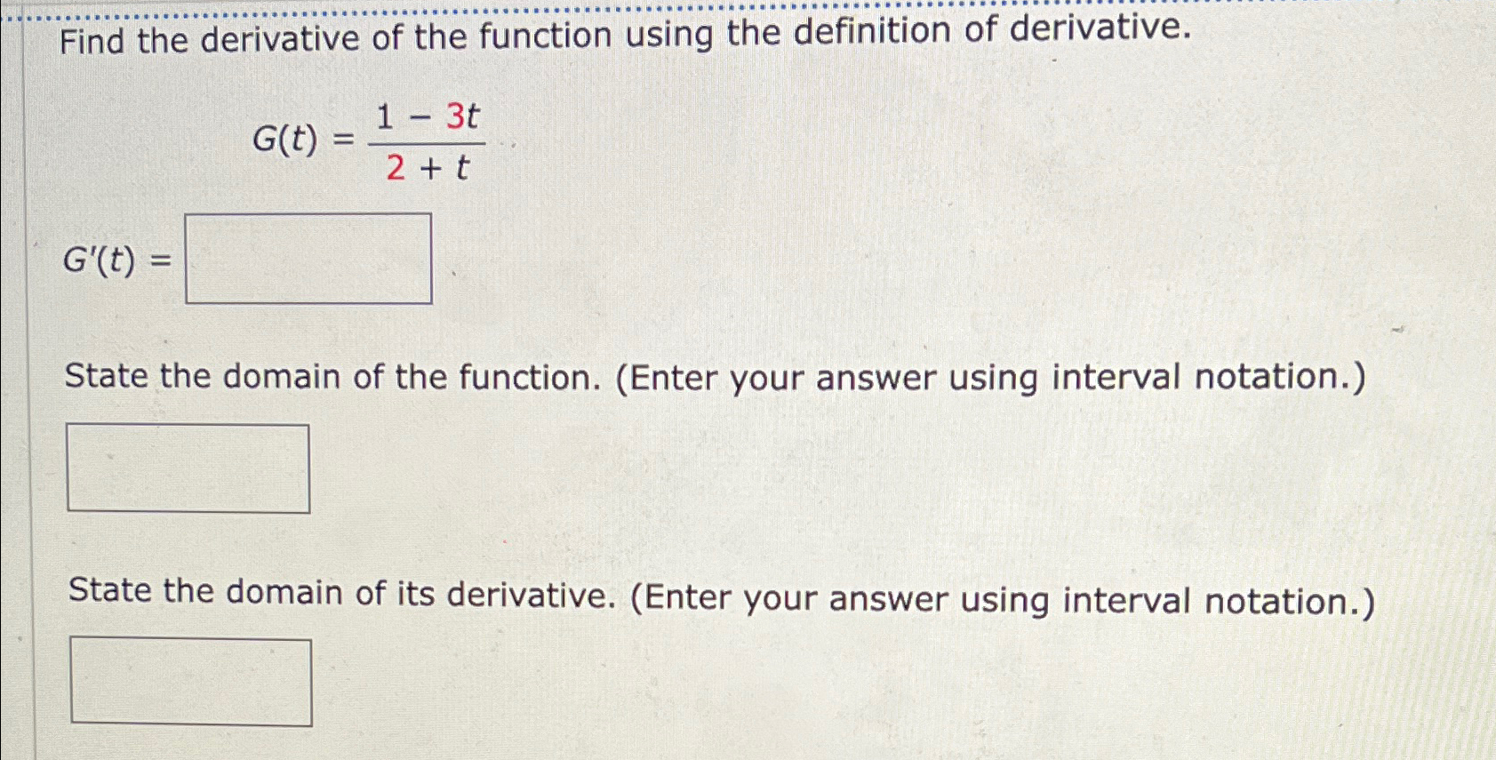 Solved Find the derivative of the function using the | Chegg.com