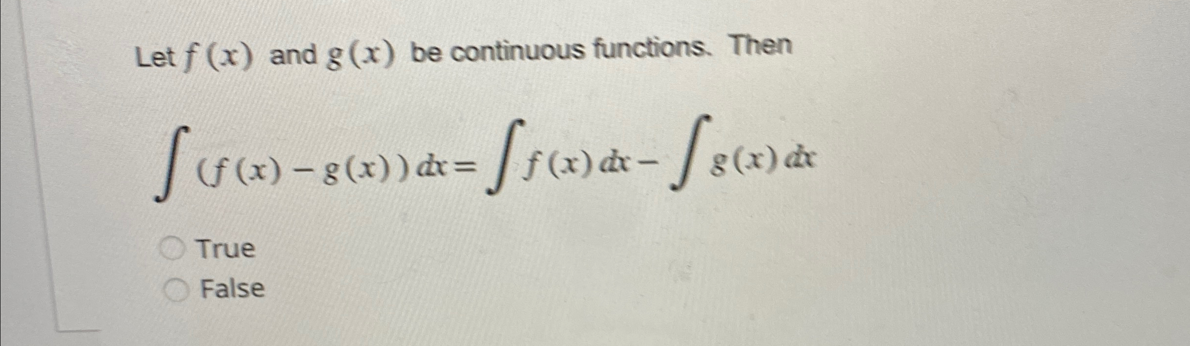 Solved Let f(x) ﻿and g(x) ﻿be continuous functions. | Chegg.com