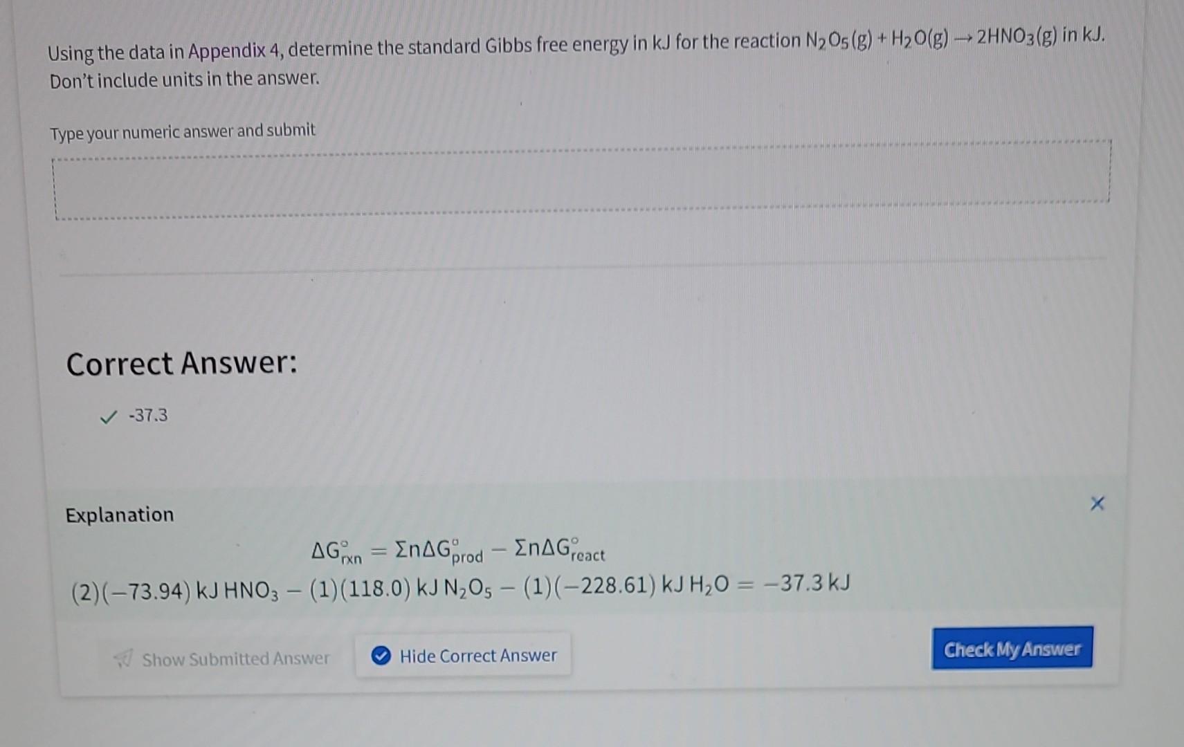 Solved Using the data in Appendix 4, determine the standard | Chegg.com