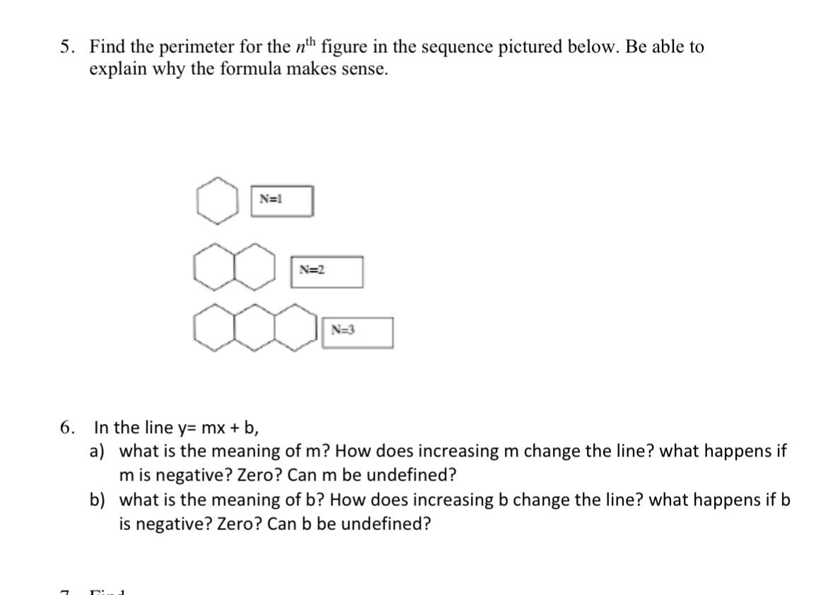 Solved Find the perimeter for the nth ﻿figure in the | Chegg.com
