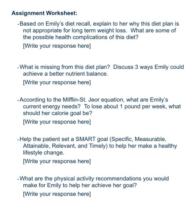 Solved Fad Diets Assignment Overview For this assignment, | Chegg.com