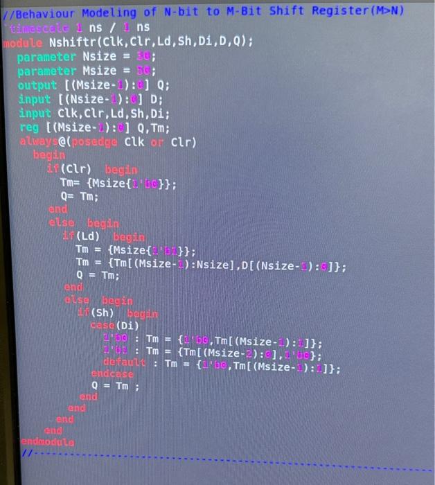Solved Explain The Source Code For The Following Verilog 