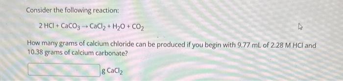 Solved Consider the following reaction: | Chegg.com
