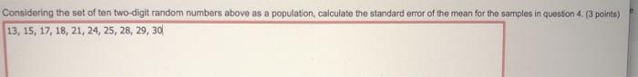 Solved Considering the set of ten two-digit random numbers | Chegg.com