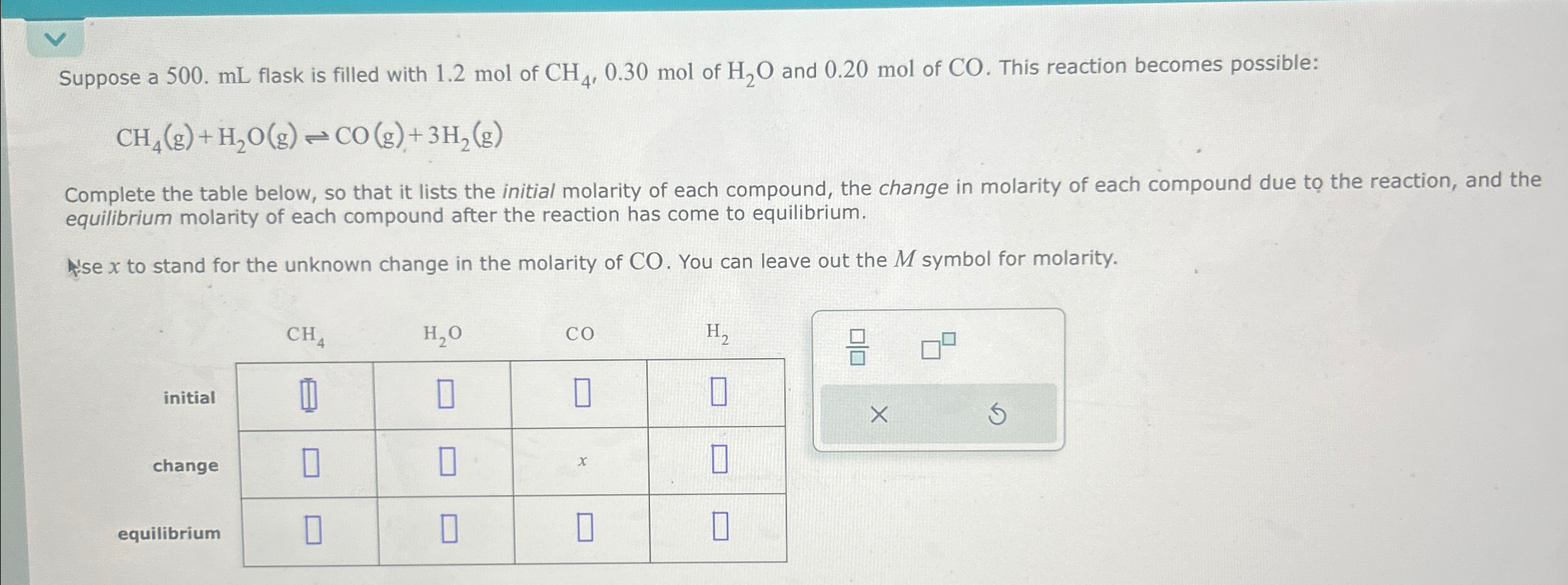 Solved Suppose a 500. mL ﻿flask is filled with 1.2mol of | Chegg.com