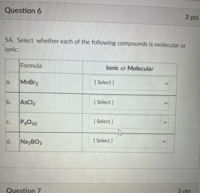 Solved Home - Roblox we BIO 231 FA21 uestion 5 6 p For each | Chegg.com