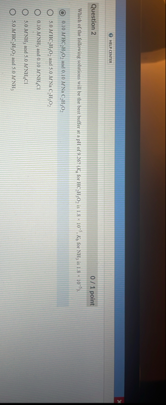 Solved HILP CENTEAQuestion 201 ﻿pointWhich of the following | Chegg.com