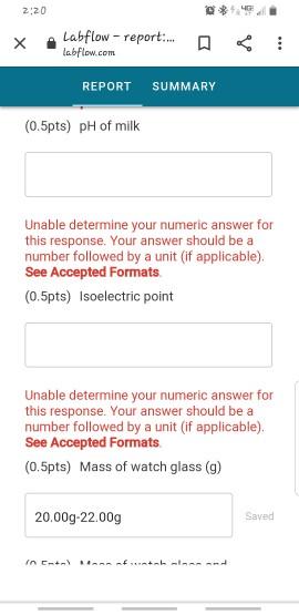 2:20 х Labflow - report:... labflow.com A REPORT | Chegg.com