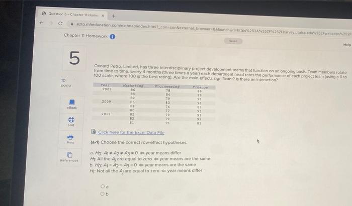 Solved Question 5-Chapter 11 Home X ezto | Chegg.com