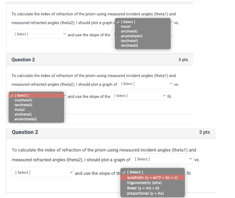 Solved To calculate the index of refraction of the prism | Chegg.com