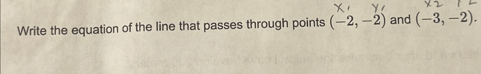 Solved Write the equation of the line that passes through | Chegg.com