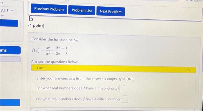 Solved Consider the function below. f(x)=(x+4)32 Answer the | Chegg.com