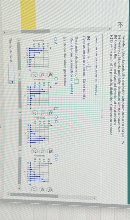Solved Consider a binomial probability distribution with | Chegg.com