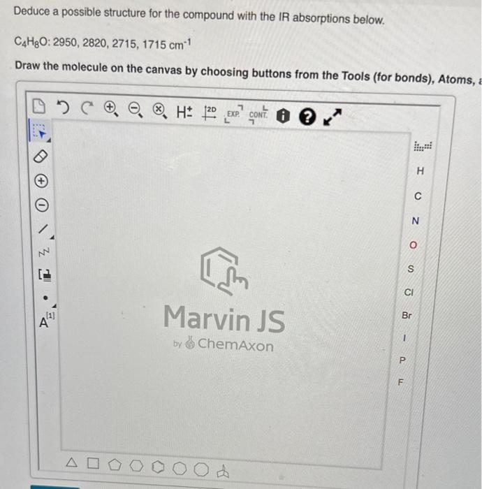 Deduce A Possible Structure For The Compound With The