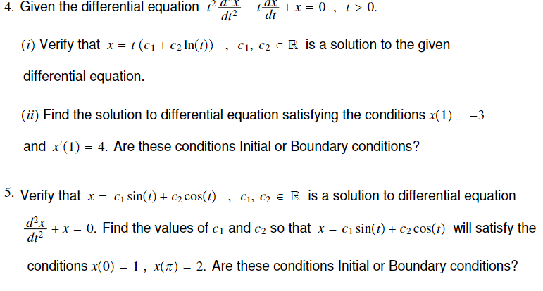 Solved Given the differential equation | Chegg.com