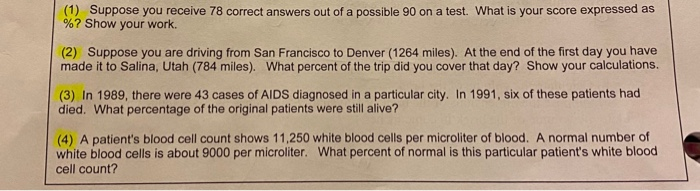 Solved (1) Suppose you receive 78 correct answers out of a | Chegg.com