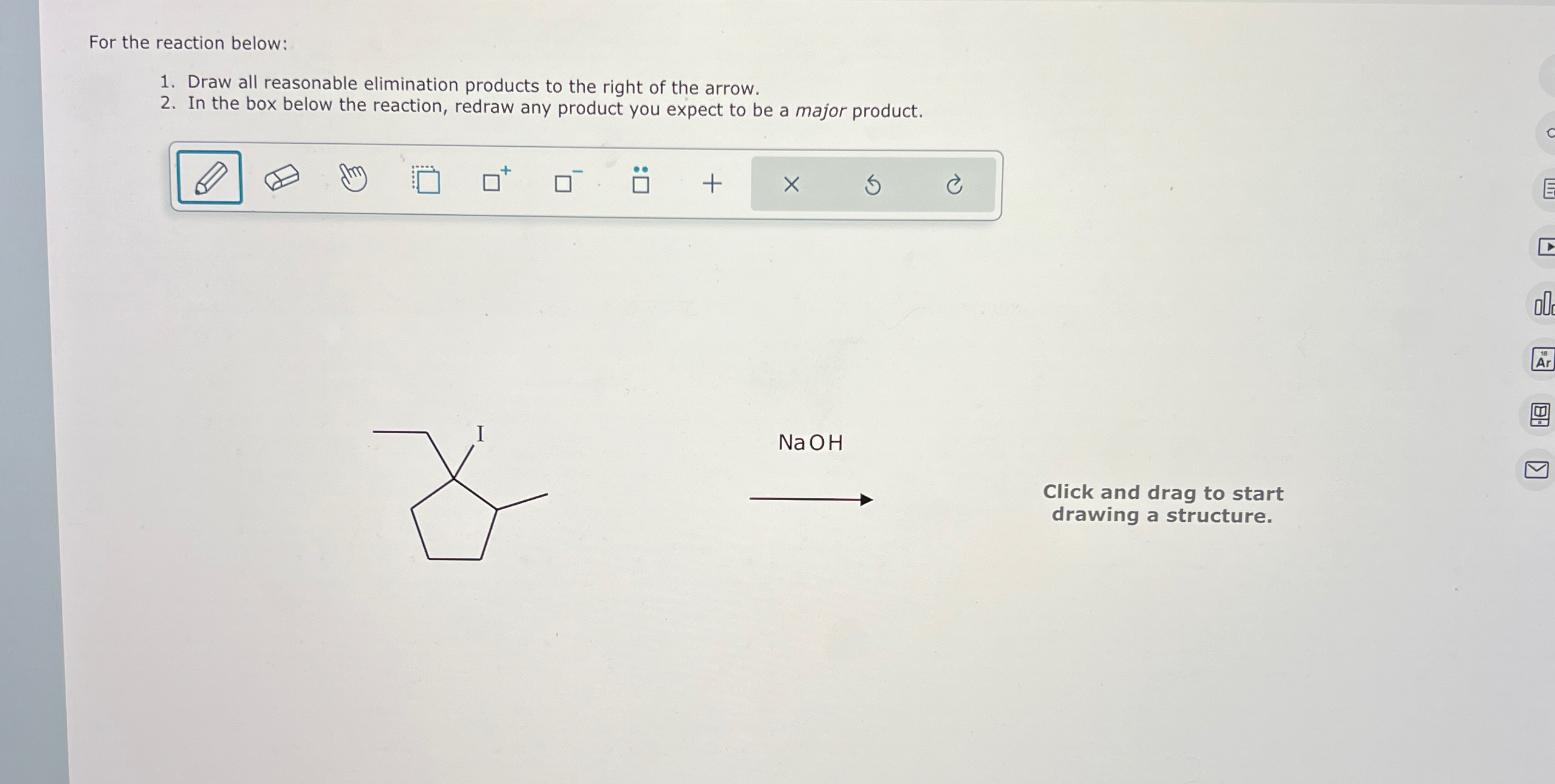 Solved For The Reaction Below Draw All Reasonable