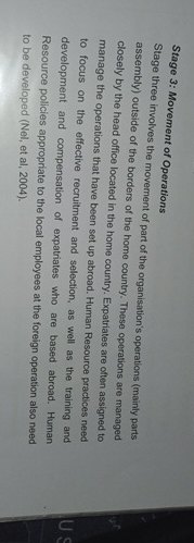 Solved Stage 3: Movement of OperationsStage three involves | Chegg.com