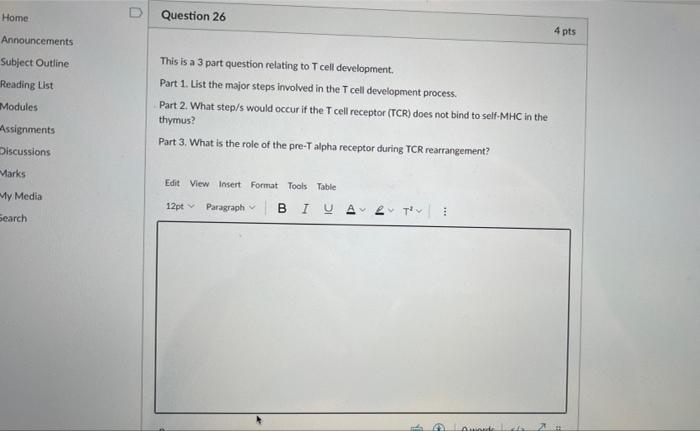 Solved Home: Question 26 Announcements Subject Outline This | Chegg.com