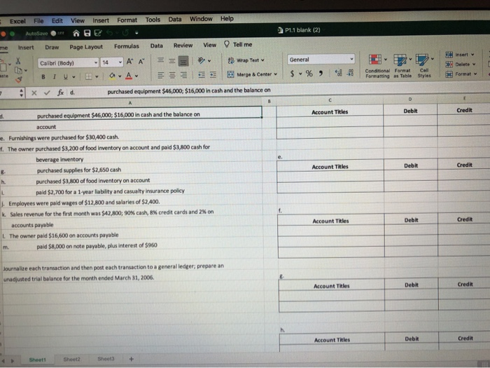 Solved File Excel Edit View Insert Format Tools Data Window 1493