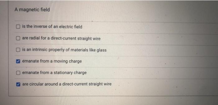 Solved A magnetic field is the inverse of an electric field | Chegg.com