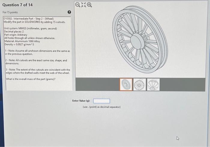 D10S01: Intermediate Part - Step 1 - (Wheel) Buld | Chegg.com