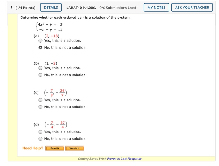 Solved My Notes Ask Your Teacher 1 [ 14 Points Details