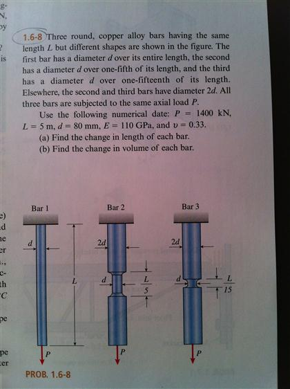 Solved Three round, copper alloy bars having the same length | Chegg.com