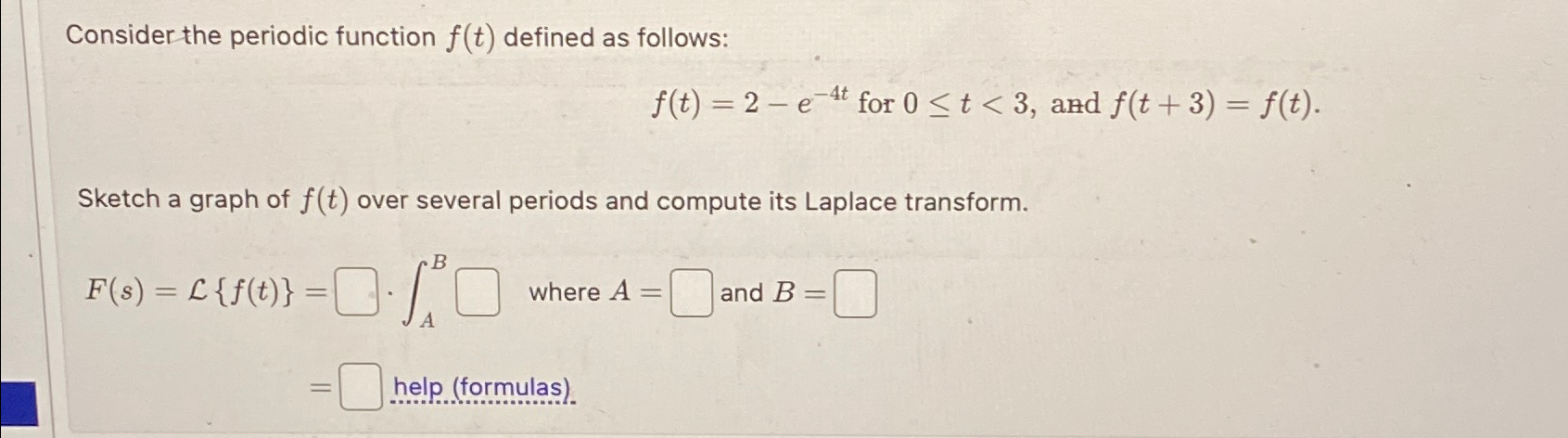 Solved Consider the periodic function f(t) ﻿defined as | Chegg.com