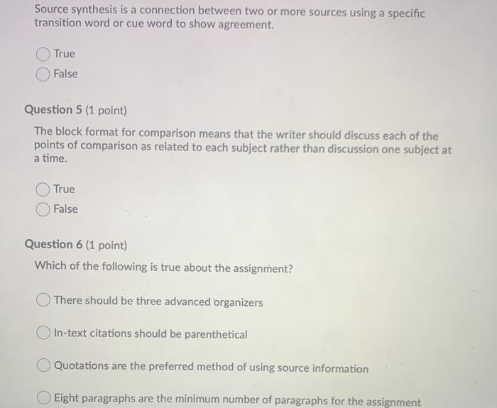 Source synthesis is a connection between two or more | Chegg.com