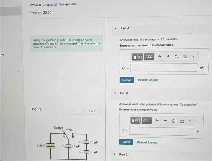 Solved Initially, the swatch in (Figure - 1) is in position | Chegg.com