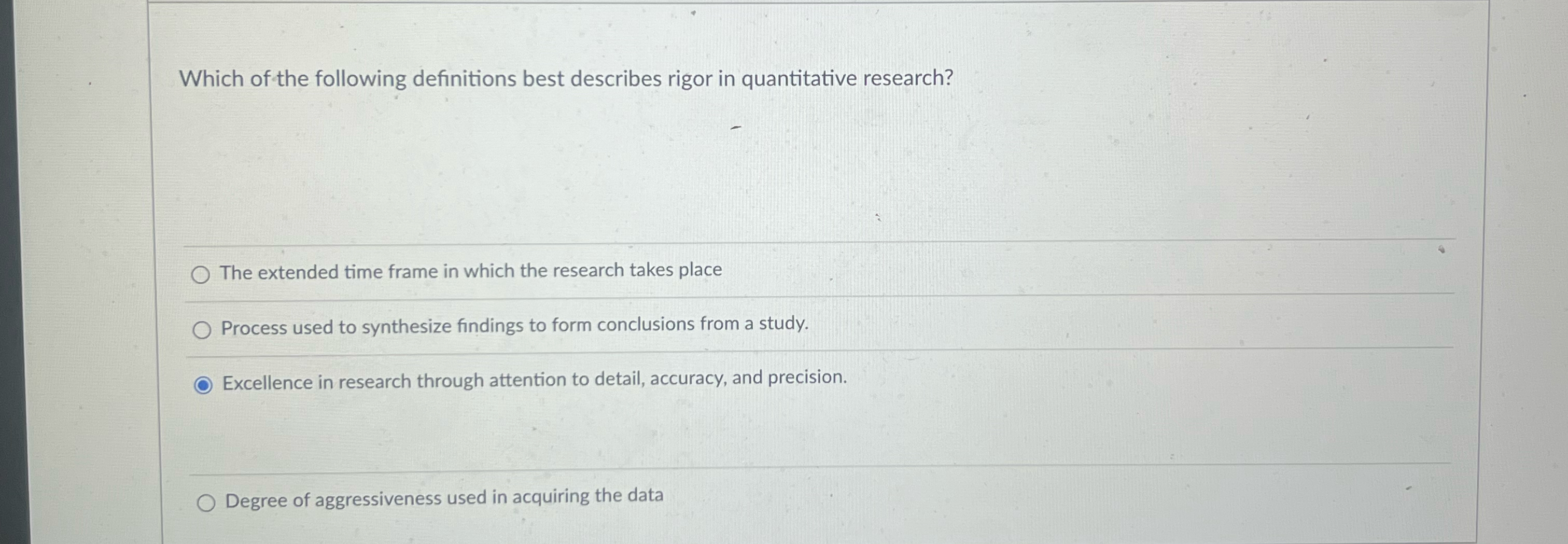 Solved Which of the following definitions best describes | Chegg.com