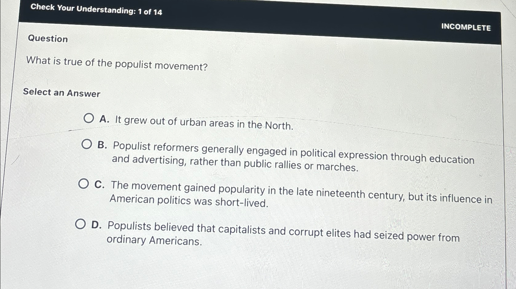 Solved Check Your Understanding: 1 ﻿of | Chegg.com