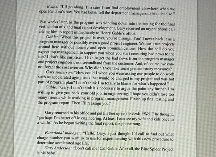 Solved The Blue Spider Project "This is impossible! Just | Chegg.com