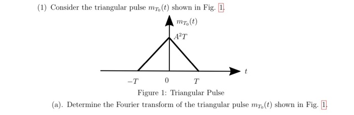 Consider the periodic triangular wave m(t) shown in | Chegg.com