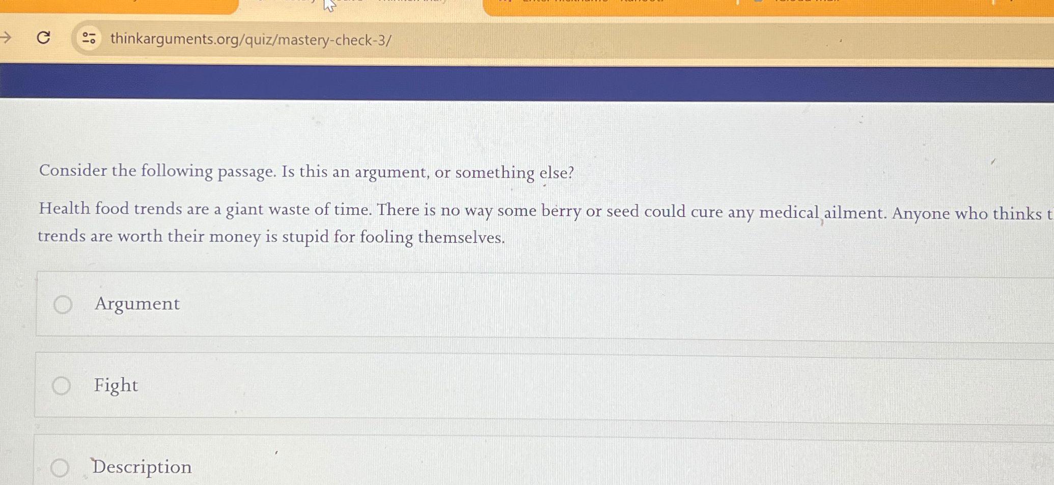 Solved Consider the following passage. Is this an argument, | Chegg.com
