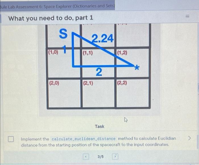 Lab Assessment 6: Space Explorer (Dictionaries and | Chegg.com