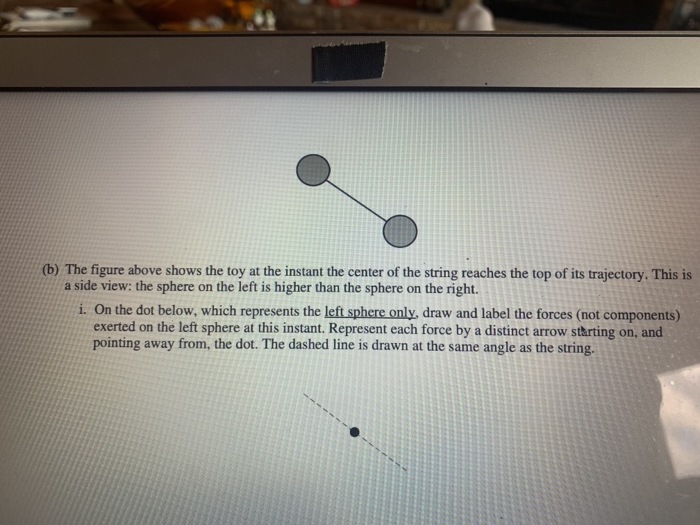 Solved A toy consists of two identical solid spheres | Chegg.com