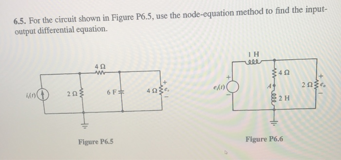 Solved 6 5 For The Circuit Shown In Figure P6 5 Use The