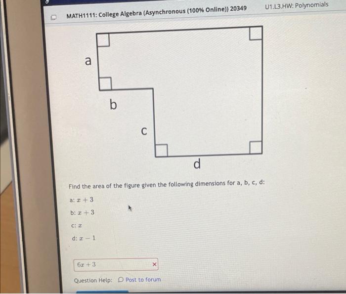 Solved Math1111 College Algebra Asynchronous 100 